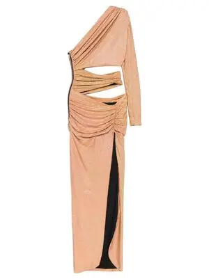 MITILIANE COUTURE Crystal-embellished Maxi Dress - Brown