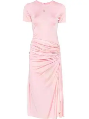 Givenchy Draped Midi Dress - Pink