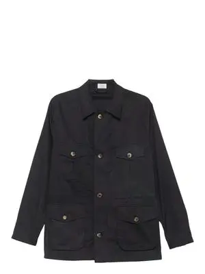 ALESSANDRO GHERARDI Cotton Shirt Jacket - Blue