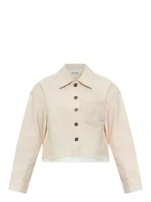 SELF-PORTRAIT Logo-embossed Jacket - Neutrals