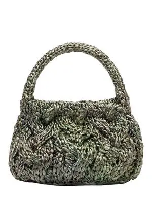 JW Anderson Small Cable Knit Handheld Bag - Grey