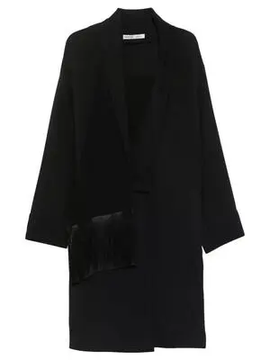 Carven Peignoir Midi Dress - Black