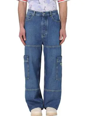 Off-White Straight Leg Jeans - Blue