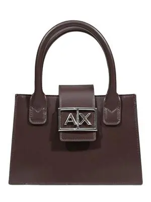 Armani Exchange Mini Bag With Logo Detail - Brown