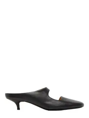 Marsèll Leather Mules - Black