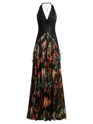 Etro Floral Print Dress - Black
