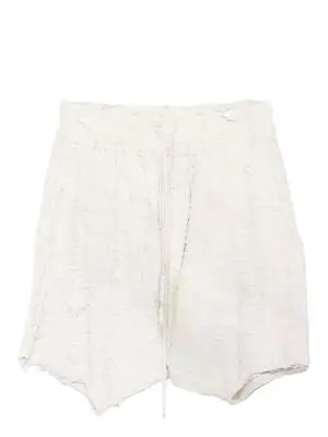 JULIUS Drop Crotch Fibroin Shorts - Neutrals