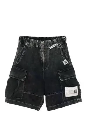 Mihara Yasuhiro Denim Cargo Shorts - Black