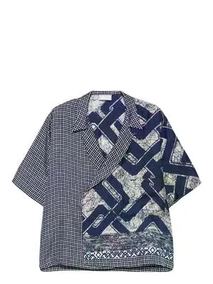 PIERRE-LOUIS MASCIA Printed Shirt - Blue