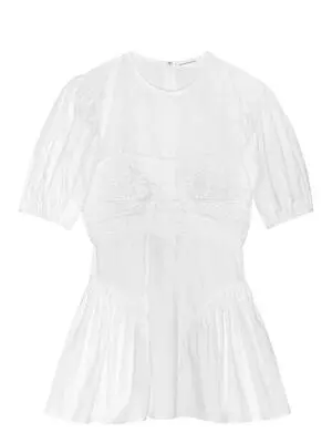 Cecilie Bahnsen Conner Cotton Top - White