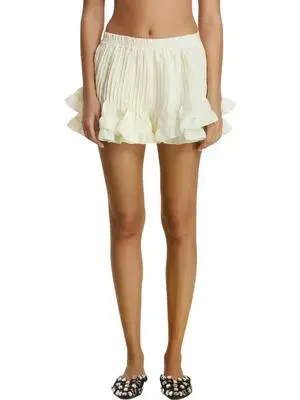 PNK Ruffled-Trim Shorts