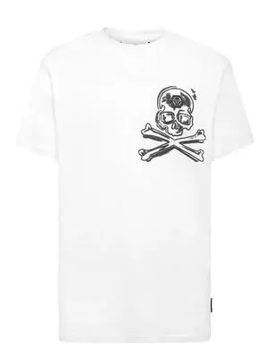 Philipp Plein Skull & Bones T-shirt - White