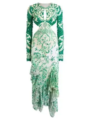 Etro Sequin-embellished Dress - Green