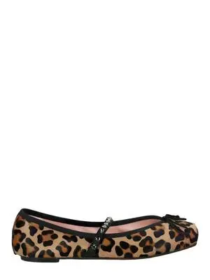 Pretty Ballerinas Leopard Print Ballerinas - Brown