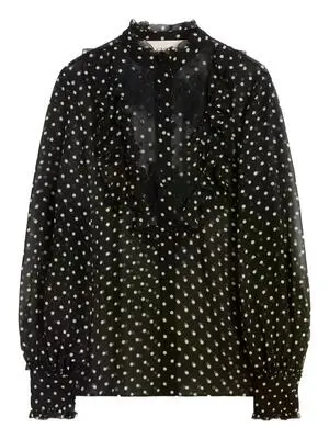 Valentino Garavani Polka Dot Shirt - Black