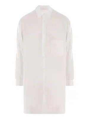 Yohji Yamamoto Semi-sheer Shirt - White