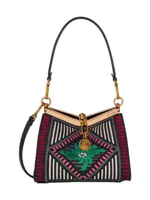 Etro Small Vela Shoulder Bag - Black