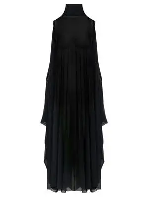 MAISON MARGIELA Semi-sheer Maxi Dress - Black