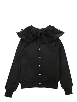 Comme Des Garçons Wool Cardigan - Black