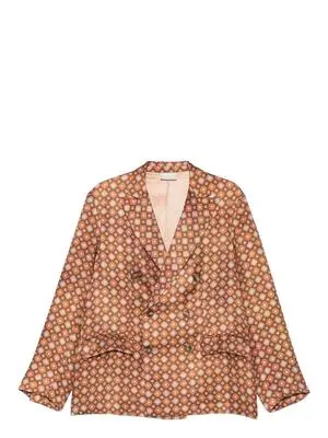 PIERRE-LOUIS MASCIA Double-breasted Blazer - Brown