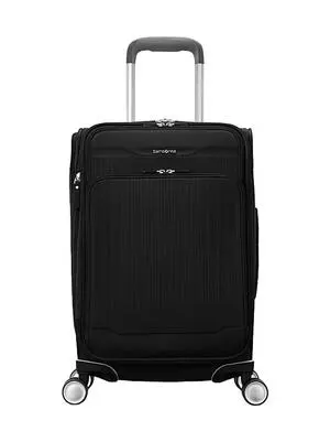 SAMSONITE Silhouette 18 Softside Carry On Spinner Suitcase - Black
