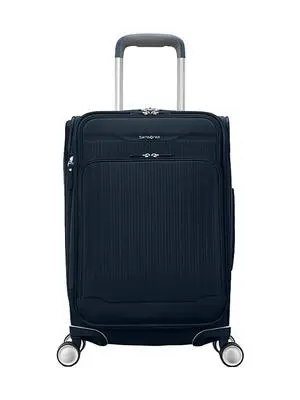 SAMSONITE Silhouette 18 Softside Carry On Spinner Suitcase - Deep Navy