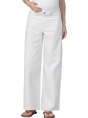 Joe's Jeans The Ryan Maternity Wide Leg Jeans - White