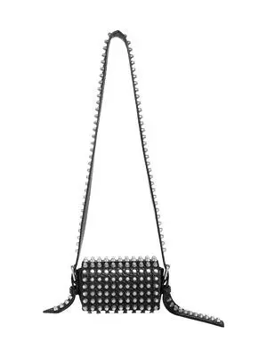 Alexander Wang Ricco Mini Leather Crossbody Bag - Black
