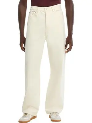 FRAME Baggy Fit Deconstructed Jeans - Off White Grind
