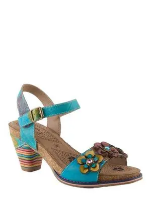 SPRING STEP SHOES Bluesky Sandal - Turquoise Multi