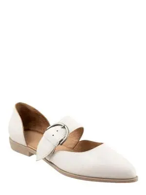 BUENO Brittany Pointed Toe Flat - Ice White
