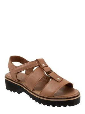 BUENO Athena Strappy Sandals - Walnut
