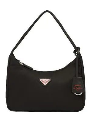 Prada Re-edition 2000 Nylon Bag Mini - Black/red