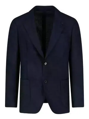 LARDINI Single-breasted Blazer - Blue