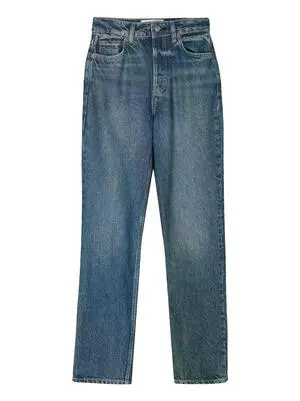 REFORMATION Cynthia High-rise Straight-leg Jeans - Blue