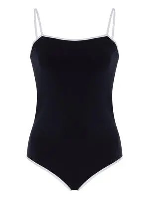 Miu Miu Open Back Knit Bodysuit - Navy