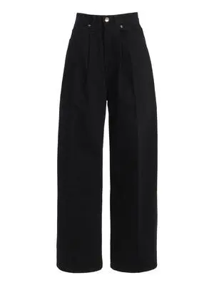 RÙADH The Archer Rigid High-rise Wide-leg Jeans - Black