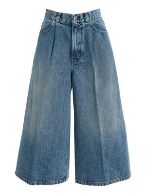 RÙADH Exclusive The Raasey Rigid High-rise Gaucho Jeans - Blue