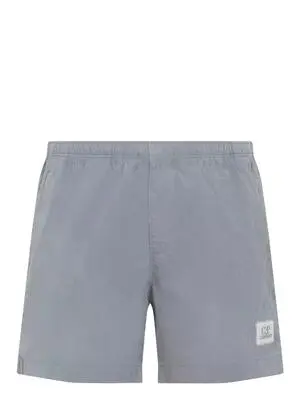 C.P. COMPANY Logo-patch Swim Shorts - Grey