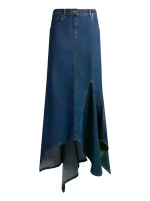 Etro Denim Asymmetrical Skirt - Blue