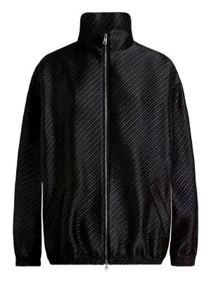 Etro Striped Jacquard Bomber Jacket - Black