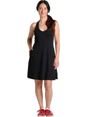 TOAD & CO Plumeria Halter Sleeveless Dress Black