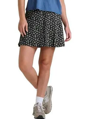 TOAD & CO Seleena Skort - Black And Salt Print