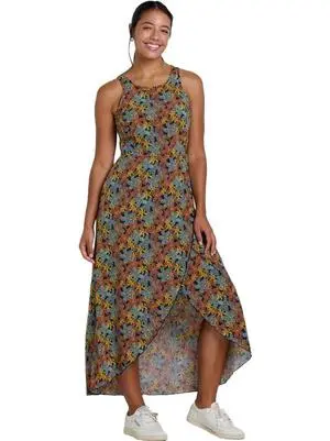 TOAD & CO Toad & Co Sunkissed Maxi Dress Black Floral Dot Print