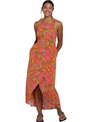TOAD & CO Toad & Co Sunkissed Maxi Dress Persimmon Tulip Print