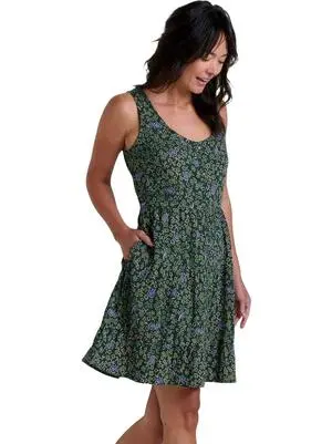 TOAD & CO Manzana Tiered Sleeveless Dress Pasture Floral Print