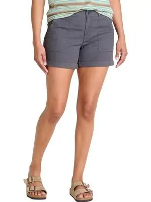 TOAD & CO Earthworks Camp Short With Floral Print - Soot