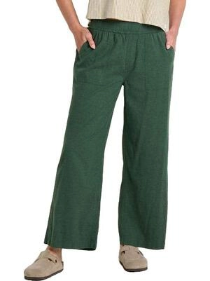 TOAD & CO TOAD & CO Taj Hemp Wide Leg Pull-On Pants Cilantro