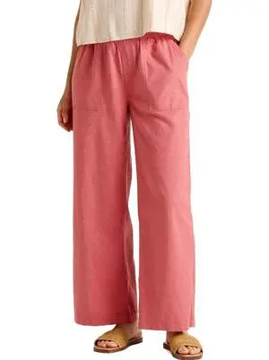 TOAD & CO Taj Hemp Wide-leg Pant - Dusty Cedar