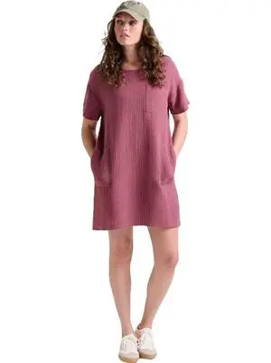TOAD & CO Tate Double Weave Short Sleeve Dress - Wild Ginger